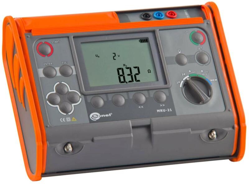 Sonel MRU-21 Contor de rezistență la pământ cu certificat de calibrare ...