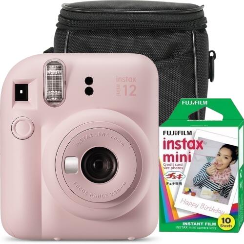 Fujifilm Instax Mini 12 Blossom 10 + cover (Aparat foto analogic) - Preturi