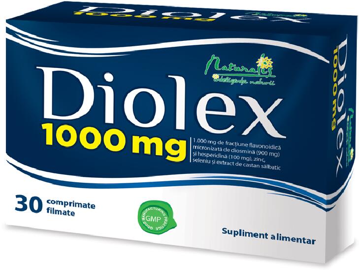 Naturalis Diolex 1000, 30 comprimate filmate, Naturalis (Suplimente ...