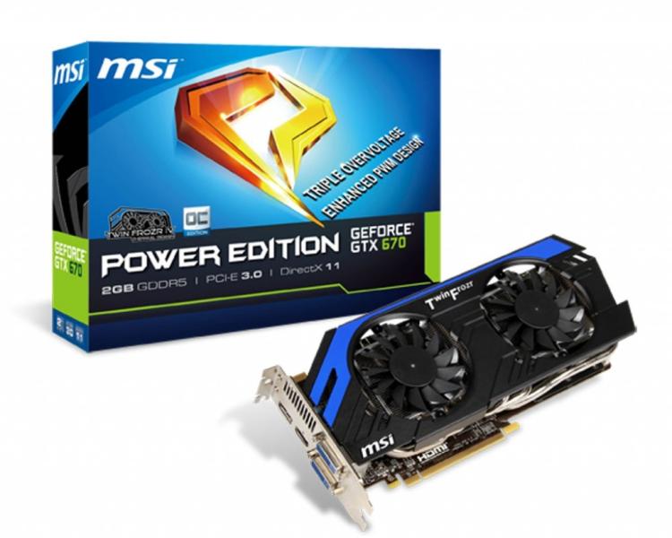 Vásárlás: MSI GeForce GTX 670 Power Edition OC 2GB GDDR5 256bit PCIe ...