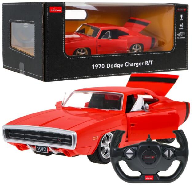 Vásárlás: Rastar RC Távirányítós autó 1970 Dodge Charger RT RASTAR modell 1: 16 - Piros (RA-ZRC ...