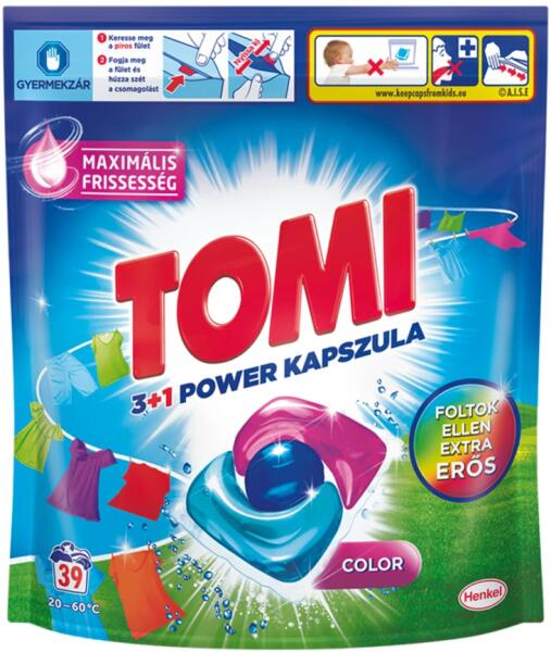 Vásárlás: TOMI 3+1 Power Kapszula Color 39 db Mosókapszula árak ...