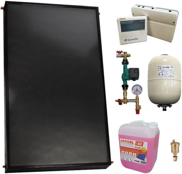 Fornello Pachet sistem solar presurizat fara boiler, Panou solar plan ...