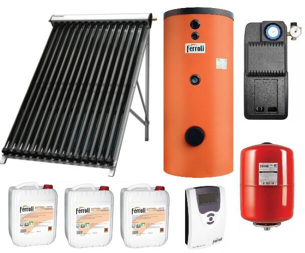 Ferroli Pachet Panou Solar Ferroli ECOTUBE NEW 20 TUBURI vidate ...