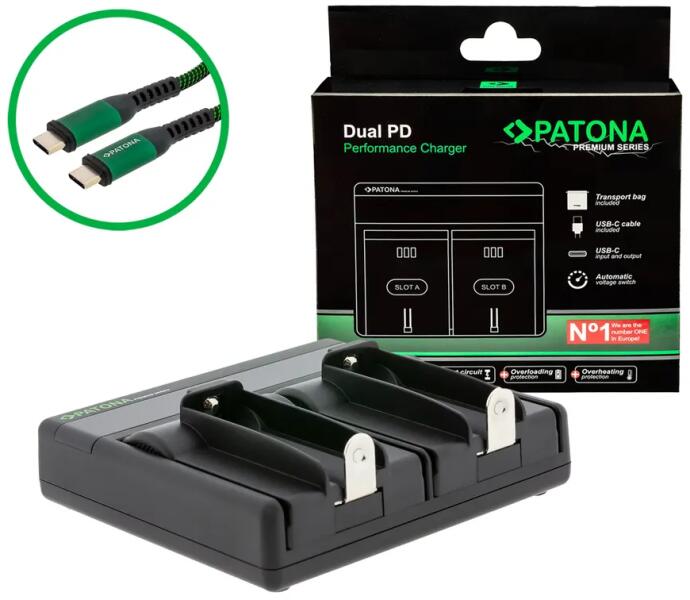 Patona Incarcator Fuji NP-W235 Dual PD USB-C PATONA Premium (PT-121695 ...