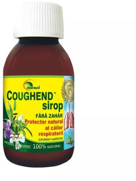 Ayurmed Coughend Sirop Fara Zahar - 100 ml (Suplimente nutritive) - Preturi