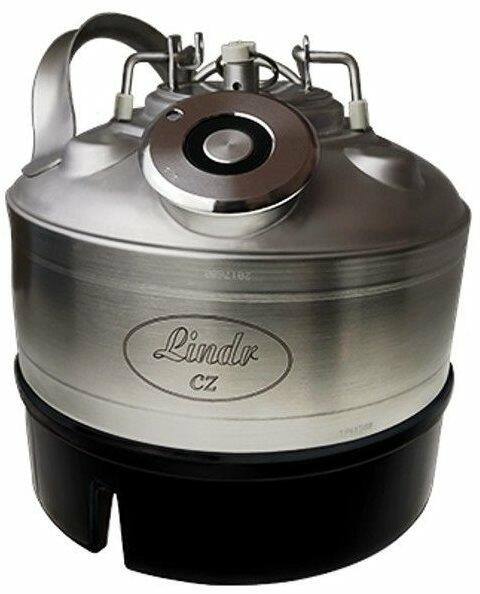 LINDR Tisztító hordó, rozsdamentes acél, lapos, 5 l (SAN02119) sörcsap ...