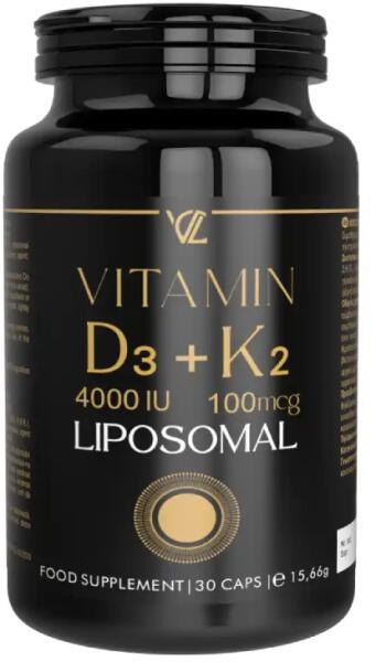 Vita Code Lab Vitamina D3 4000 UI si K2 100 mcg Liposomale, 30 capsule ...