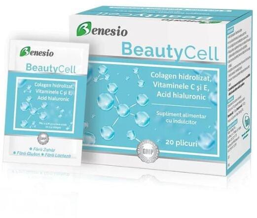Benesio BeautyCell colagen 5g, 20 plicuri, Benesio (Suplimente ...
