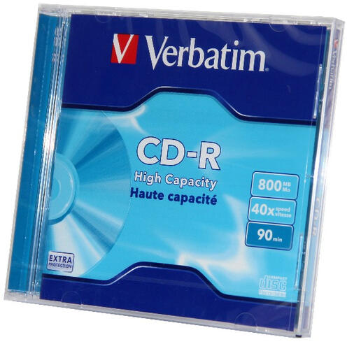 Verbatim Cd-r 40x 800mb 90min Normál Tokban (43428) írható CD, DVD ...