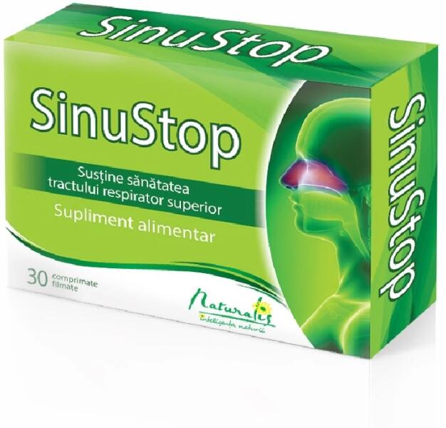Naturalis SinuStop, 30 comprimate filmate, Naturalis (Suplimente ...