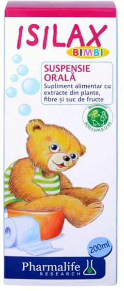 Pharmalife Research Isilax bimbi sirop laxativ x 200 ml (Suplimente ...