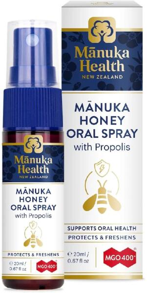 Manuka Health Spray oral cu miere de Manuka MGO 400 si propolis, 20 ml ...