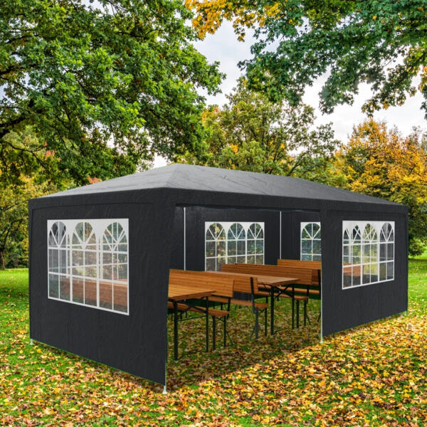 Jurhan Cort de petrecere RIMINI, 3x6m, antracit (Pavilion gradina, cort ...