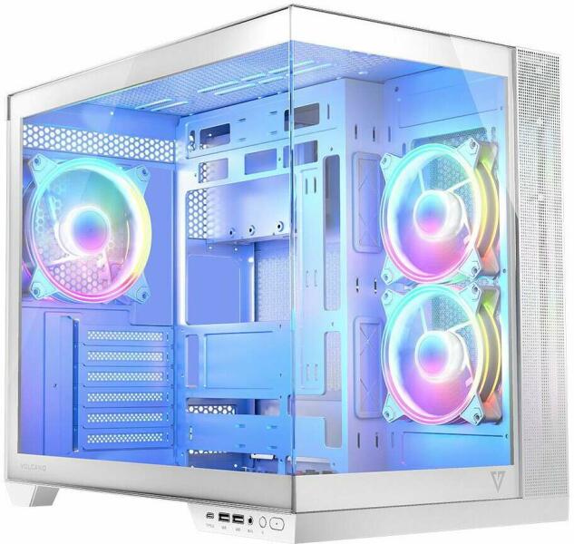 MODECOM Volcano Panorama Apex ARGB 3F white (Carcasa) - Preturi