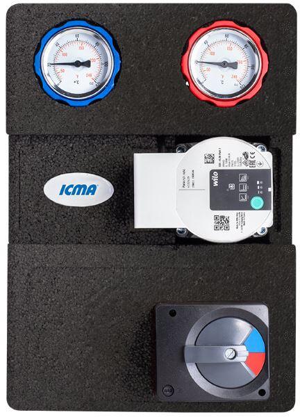 Vásárlás: Icma art. R001 Zónakeringető egység (szivattyúblokk), Wilo Para 25/7 130 szivattyúval ...