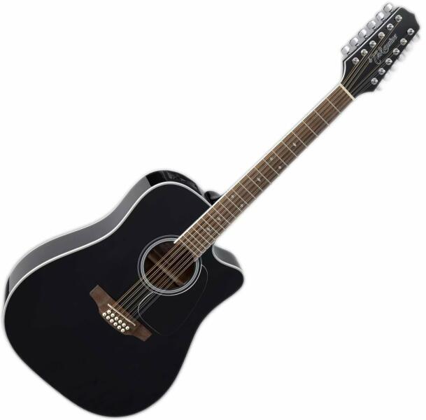 Takamine GD38CE Black Chitară electro-acustică cu 12 corzi (Chitara ...