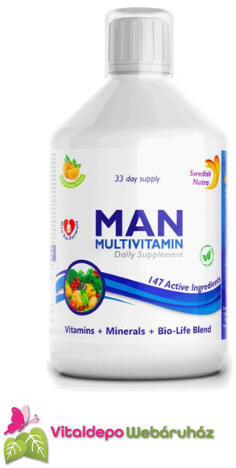 Vásárlás: Swedish Nutra MAN folyékony multivitamin (VIT-VIT250 ...
