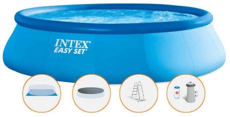 Intex Piscina Intex Easy 457x107 SET cu filtrare 26166 (Piscina) - Preturi