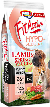Panzi FitActive Puppy & Junior Hypoallergenic Lamb & Spring Veggies 4 ...