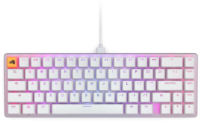 Glorious PC Gaming Race GMMK 2 White Compact Fox Switches (GL-KEY-GATA ...