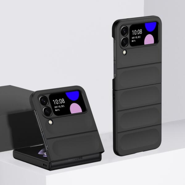STEPS Husa de protectie Samsung Galaxy Z Flip 4 5G neagra (Husa telefon ...