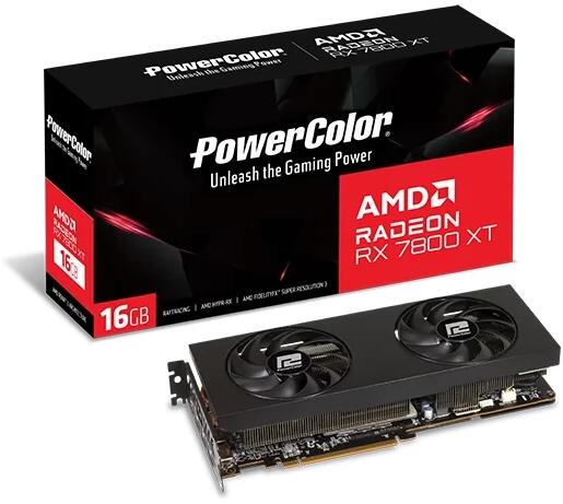 PowerColor Radeon RX 7800 XT 16GB GDDR6 (RX7800XT 16G-P) Placa video ...
