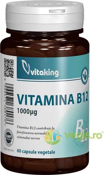Vitaking Vitamina B12 1000mcg 60cps vegetale - vegis (Suplimente nutritive) - Preturi