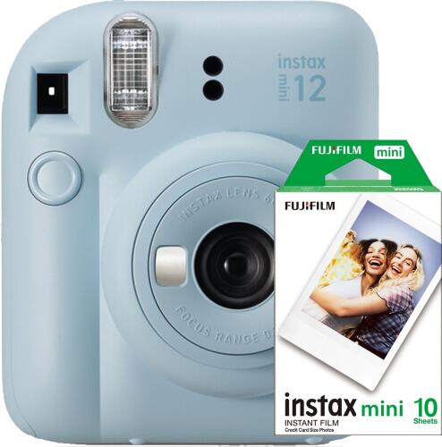 Fujifilm Instax Mini 12 Pastel Blue 10 (Aparat foto analogic) - Preturi