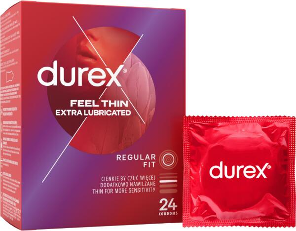 Vásárlás: Durex Feel Thin Extra Lubricated 24 db Óvszer árak ...