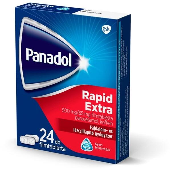 Vásárlás: Panadol Rapid Extra 500 mg/65 mg Filmtabletta 24 db ...