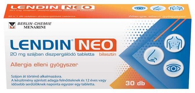 Vásárlás: Lendin Neo 20mg Szájban Diszpergálódó tabletta 30x1 ...