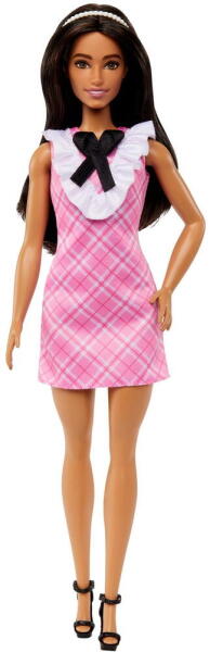 Barbie Mattel Barbie fashionistas doll with black hair and plaid dress ...
