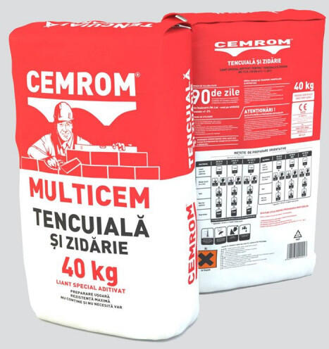 Soceram (Durotherm) Cemrom - Tencuiala si Zidarie 40 kg (TZ-CEMROM-40KG ...