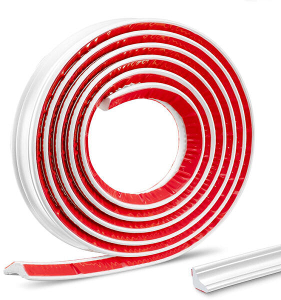 HOZRO Banda decorativa autoadeziva 3D din PVC, HOZRO, Linie moale ...