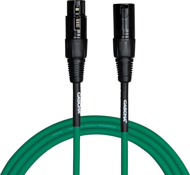 Cascha Standard Line Microphone Cable Green 3 m Cablu de microfon (CCS ...