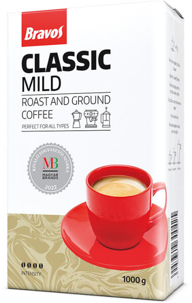 Vásárlás: Bravos Classic Mild őrölt 1 kg Kávé, kávépor árak ...