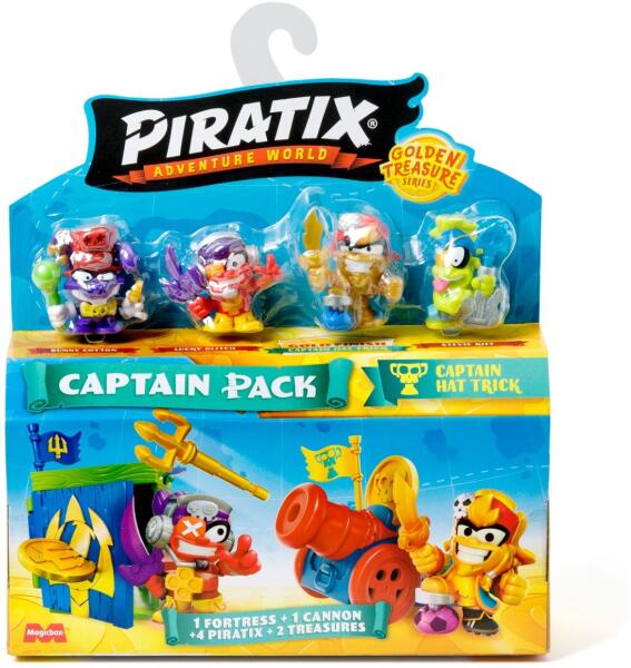 Piratix Set 4 figurine, Piratix, Golden Treasure, Captain Hat Trick (Figurina) - Preturi