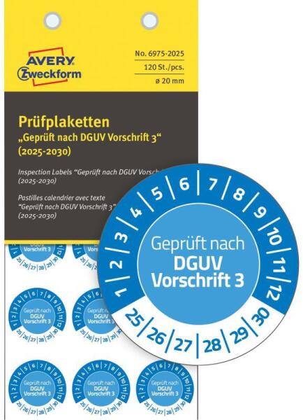 Vásárlás: Avery Zweckform Avery időjárásálló öntapadó plakett Vinyl "Geprüft nach DGUV ...