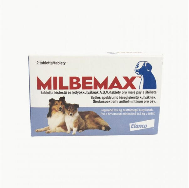 Elanco Milbemax Dog 2.5 25 mg ( 5 kg), 50 tablete (Antiparazitari caini ...