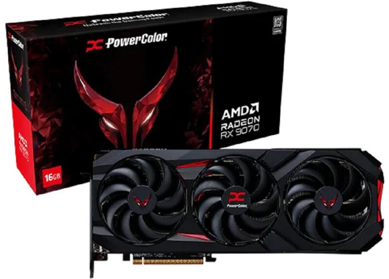 PowerColor Radeon RX 9070 Red Devil OC 16GB GDDR6 256bit (RX9070 16G-E ...