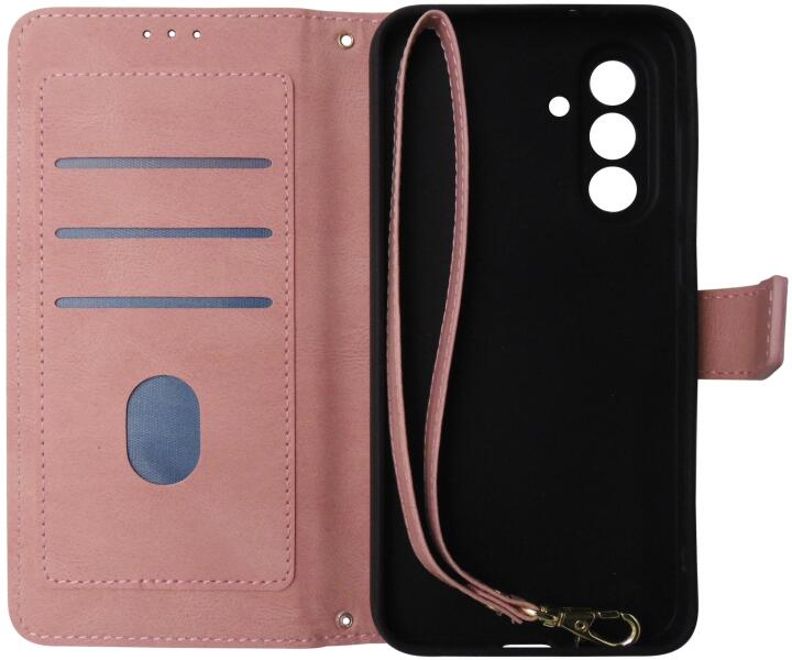 Husa tip carte cu stand roz multicolor pentru Samsung Galaxy A56 5G ...