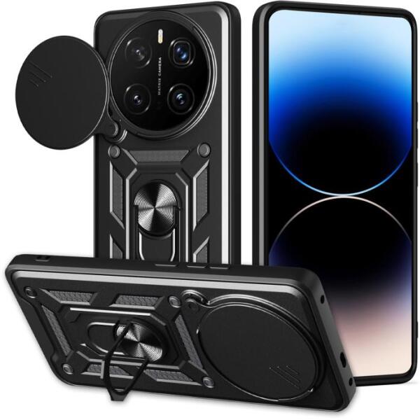RING CAMERA Capac cu suport pentru Honor Magic7 Pro 5G negru (Husa ...