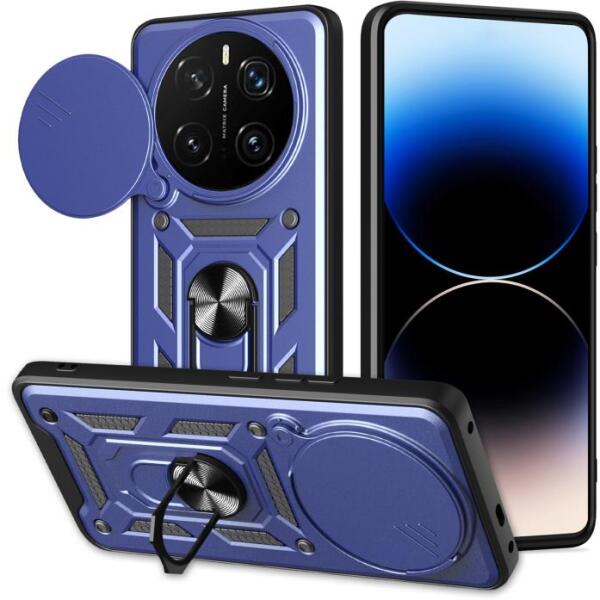 RING CAMERA Capac cu suport pentru Honor Magic7 Pro 5G albastru (Husa ...