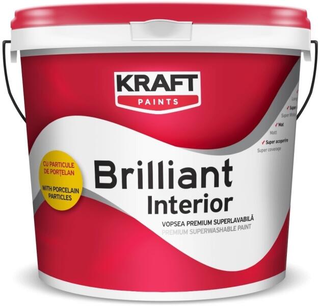 Kraft Paints Vopsea Super Lavabila Alb Mata Fortificat Cu Particule De ...