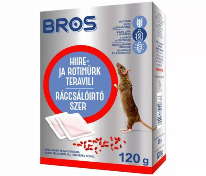 Vásárlás: BROS rágcsálóirtó szer 120g Rovar és kártevő irtó szer árak ...