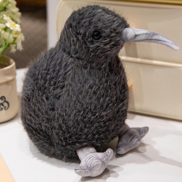 LEAN Toys Jucărie de pluș Kiwi Bird Mascot Jucărie de pluș Neagră 17cm ...