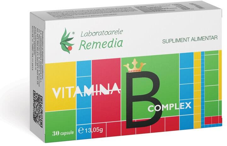 Remedia Vitamina B Complex 30 comprimate (Suplimente nutritive) - Preturi
