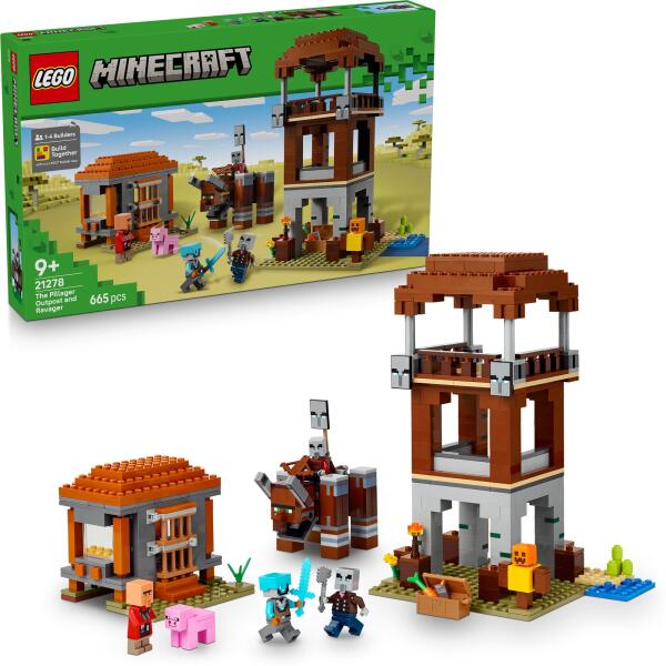 LEGO® Minecraft® - The Pillager Outpost and Ravager (21278) (LEGO ...