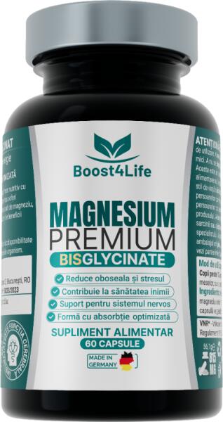 Boost4Life Magneziu Bisglicinat Premium 60 comprimate (Suplimente nutritive) - Preturi